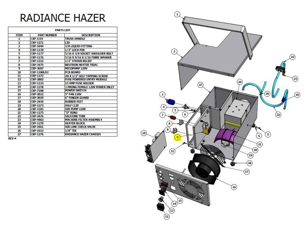 Ultratec Snow Machine/Radiance Pump 110V - CXP3607 | AVL Supply Sales ...