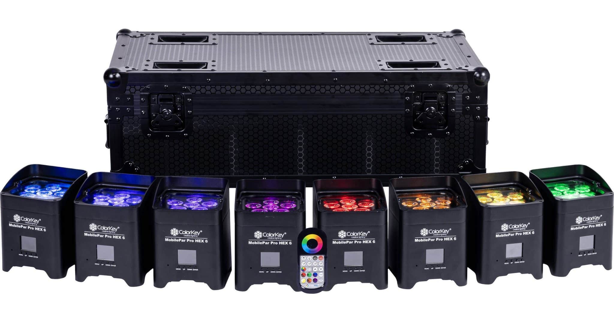 ColorKey MobilePar Pro Hex 6 8-Pack with Charging Road Case | AVL ...